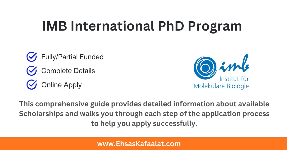 IMB International PhD Program 2026 Germany