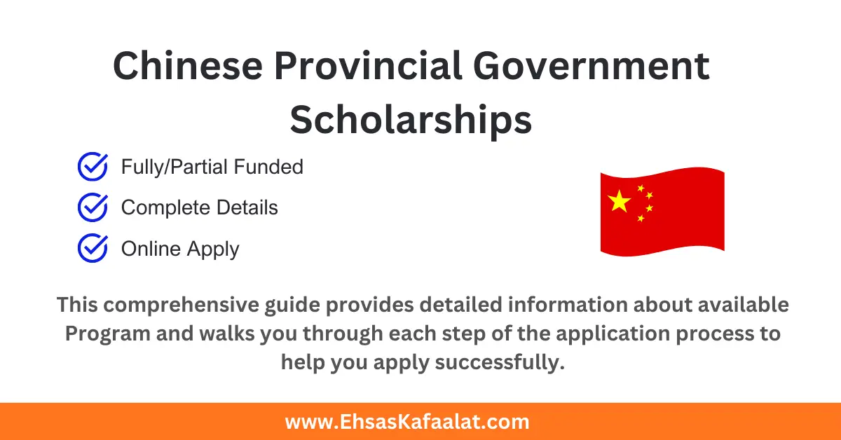 Chinese Provincial Government Scholarships 2026 | Fully Funded