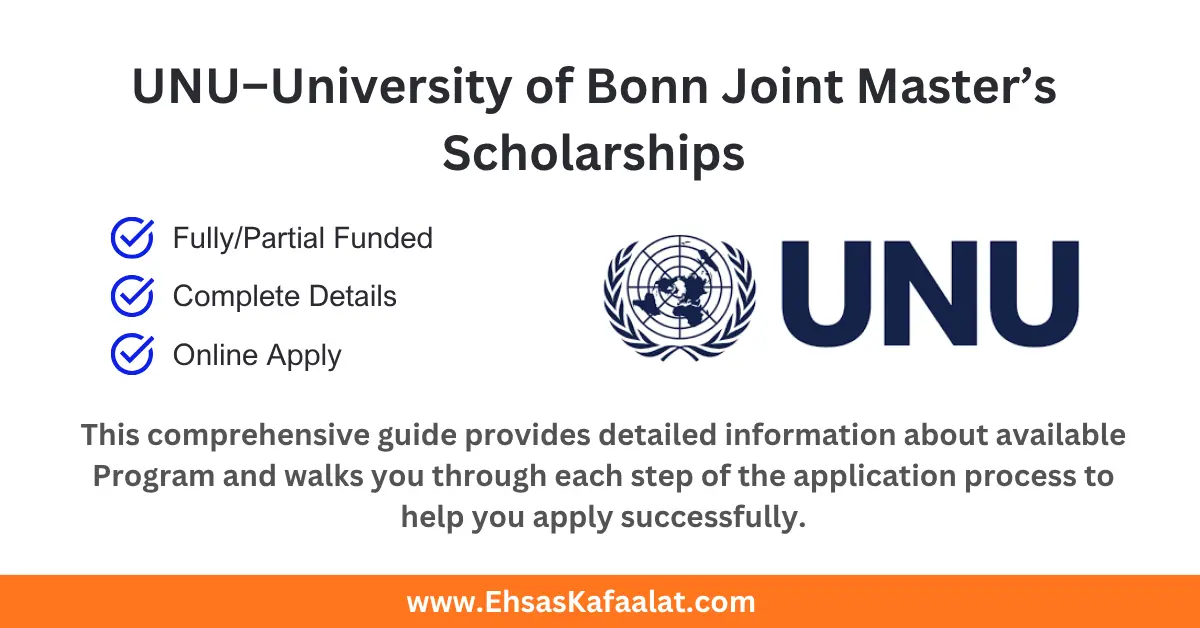 UNU–University Of Bonn Joint Master’s Scholarships 2027 (Fully Funded)